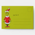 Classic Grinch | Santa Claus Envelope | Zazzle