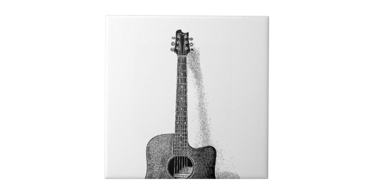 Classic Guitar Tile | Zazzle