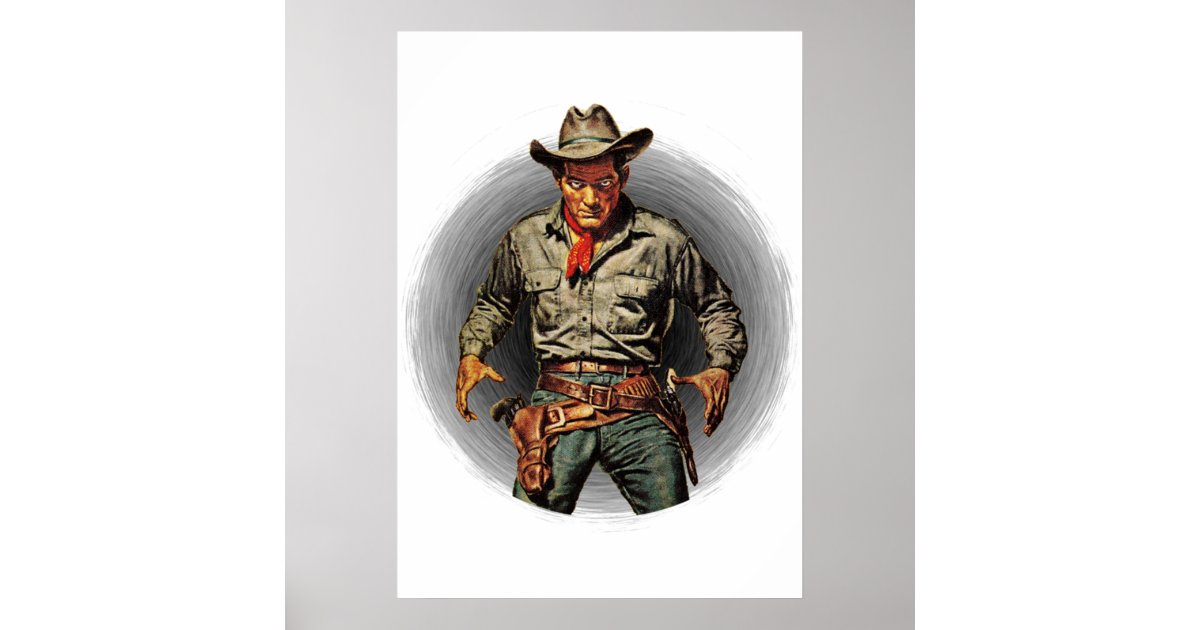 Classic Gunslinger Poster | Zazzle