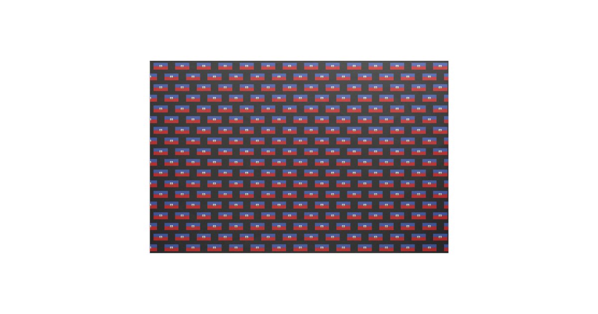 Classic Haitian Flag Fabric | Zazzle
