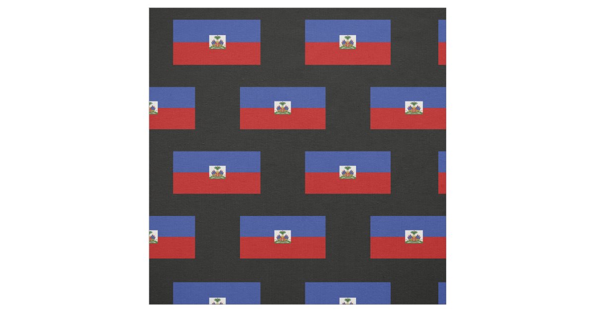Classic Haitian Flag Fabric | Zazzle