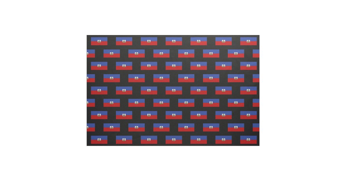 Classic Haitian Flag Fabric | Zazzle