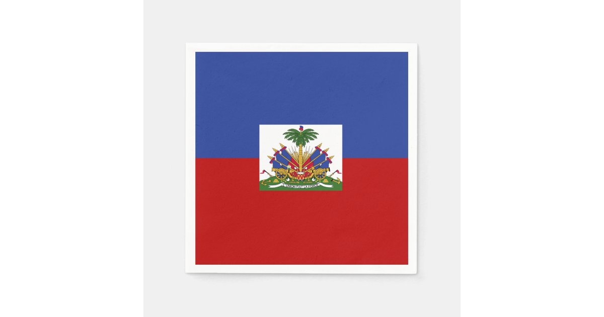Classic Haitian Flag Paper Napkins | Zazzle