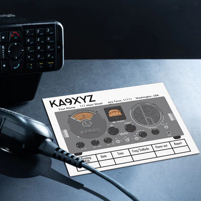 Classic Hallicrafters S 20R Radio Receiver QSL Postcard | Zazzle