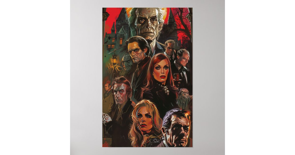 Classic Hammer Horror Films Movie Poster | Zazzle