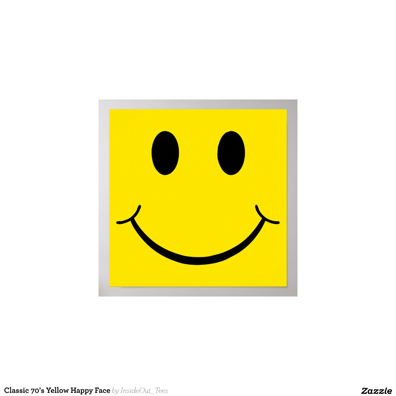 Classic Happy Face Poster | Zazzle