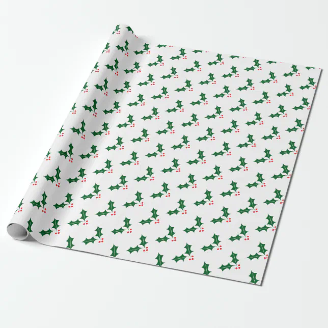Classic Holiday Elegant Christmas White Wrapping Paper | Zazzle