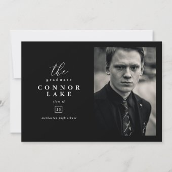 Classic Horizontal Photo Graduation Party Invitation | Zazzle