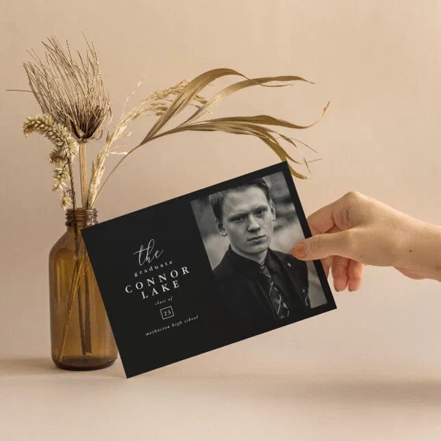 Classic Horizontal Photo Graduation Party Invitation | Zazzle