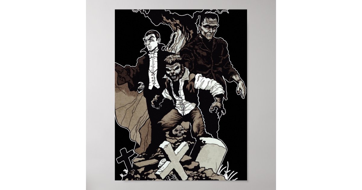 Classic Horror Trio! Poster | Zazzle
