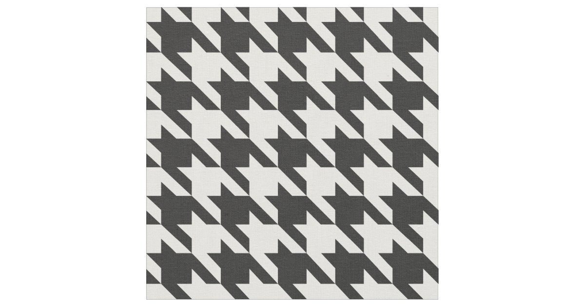 Classic Houndstooth Fabric | Zazzle