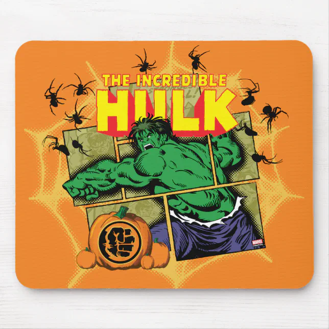 Classic Hulk Halloween Comic Panel Mouse Pad | Zazzle