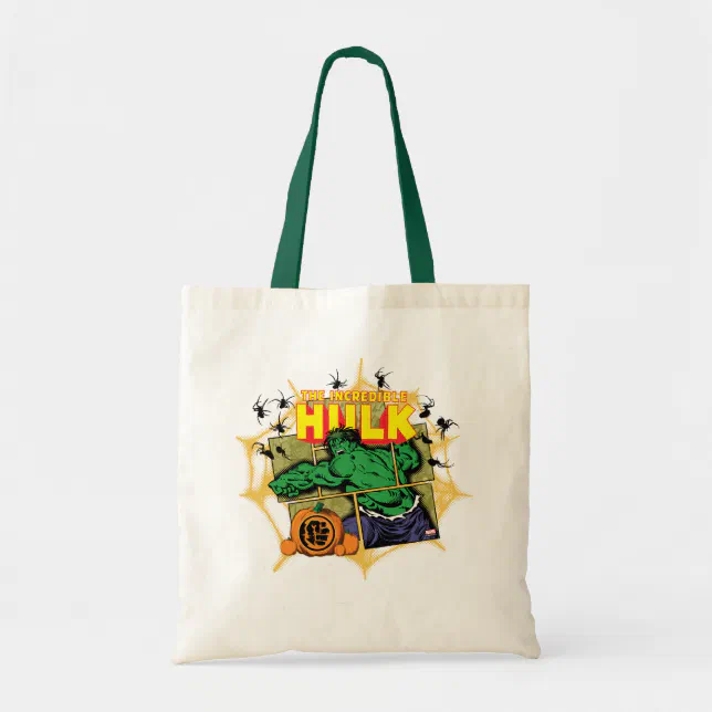 Classic Hulk Halloween Comic Panel Tote Bag | Zazzle