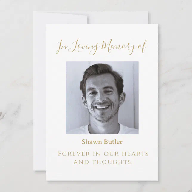 Classic In Loving Memory, Elegant Wedding Sign Invitation | Zazzle