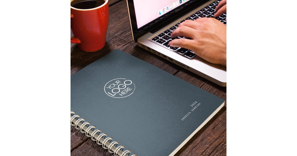 Classic Indigo-Navy Blue Modern Logo Weekly Planner | Zazzle