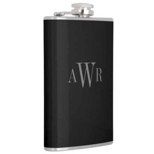 Classic Initials EDITABLE COLOR Personalized Flask | Zazzle