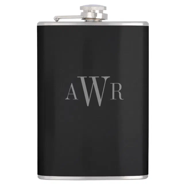 Classic Initials EDITABLE COLOR Personalized Flask | Zazzle