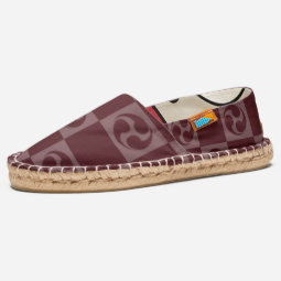 Classic Japanese Checkerboard Mitsudomoe Pattern Espadrilles | Zazzle
