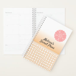 Classic Japanese Shippou Pattern and Sakura Crest Planner | Zazzle
