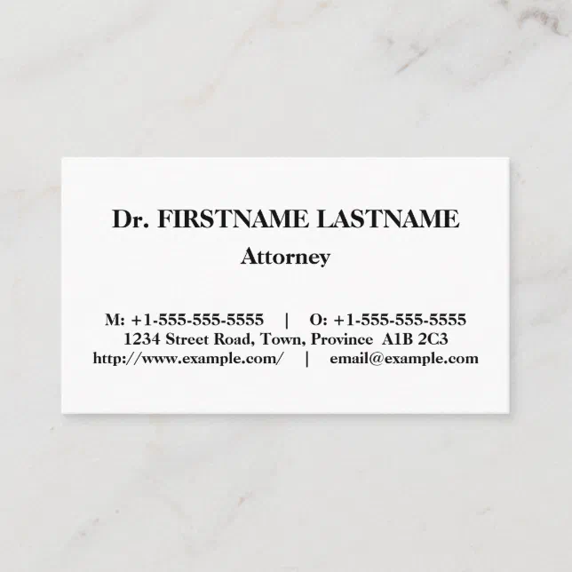 Classic, Legal Professional Business Card | Zazzle