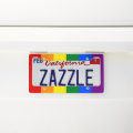 Classic LGBTQ Rainbow Gay Pride Flag License Plate Frame | Zazzle