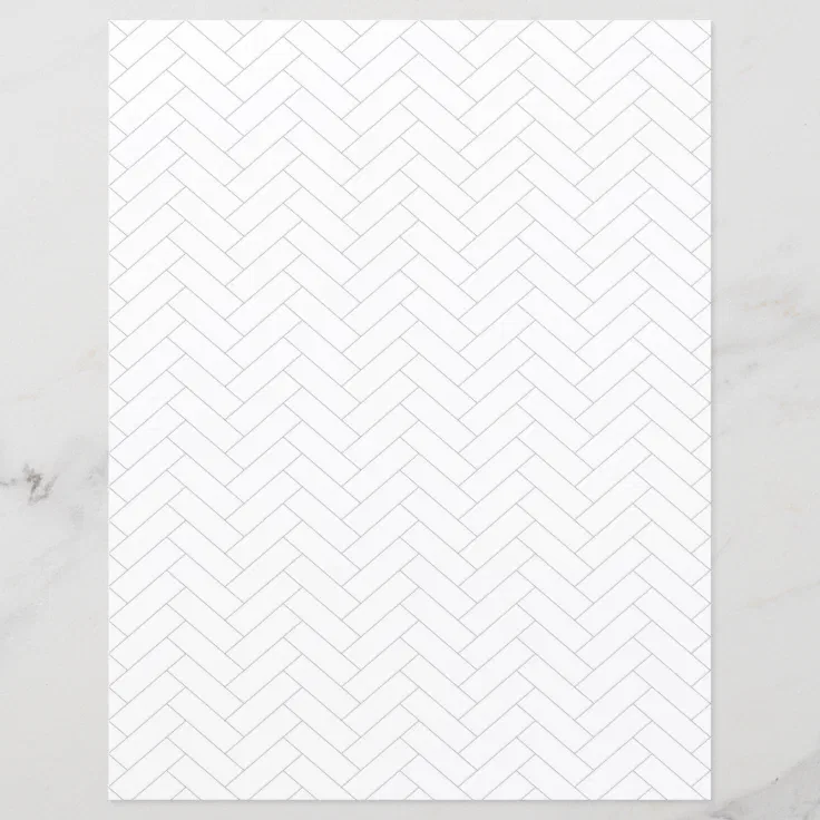Classic Light White Gray Herringbone Pattern | Zazzle