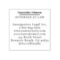 Classic Line Business Corporate Law Legal Address Rubber Stamp | Zazzle