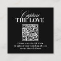 Classic Luxe | QR Code Wedding Capture the Love Enclosure Card | Zazzle