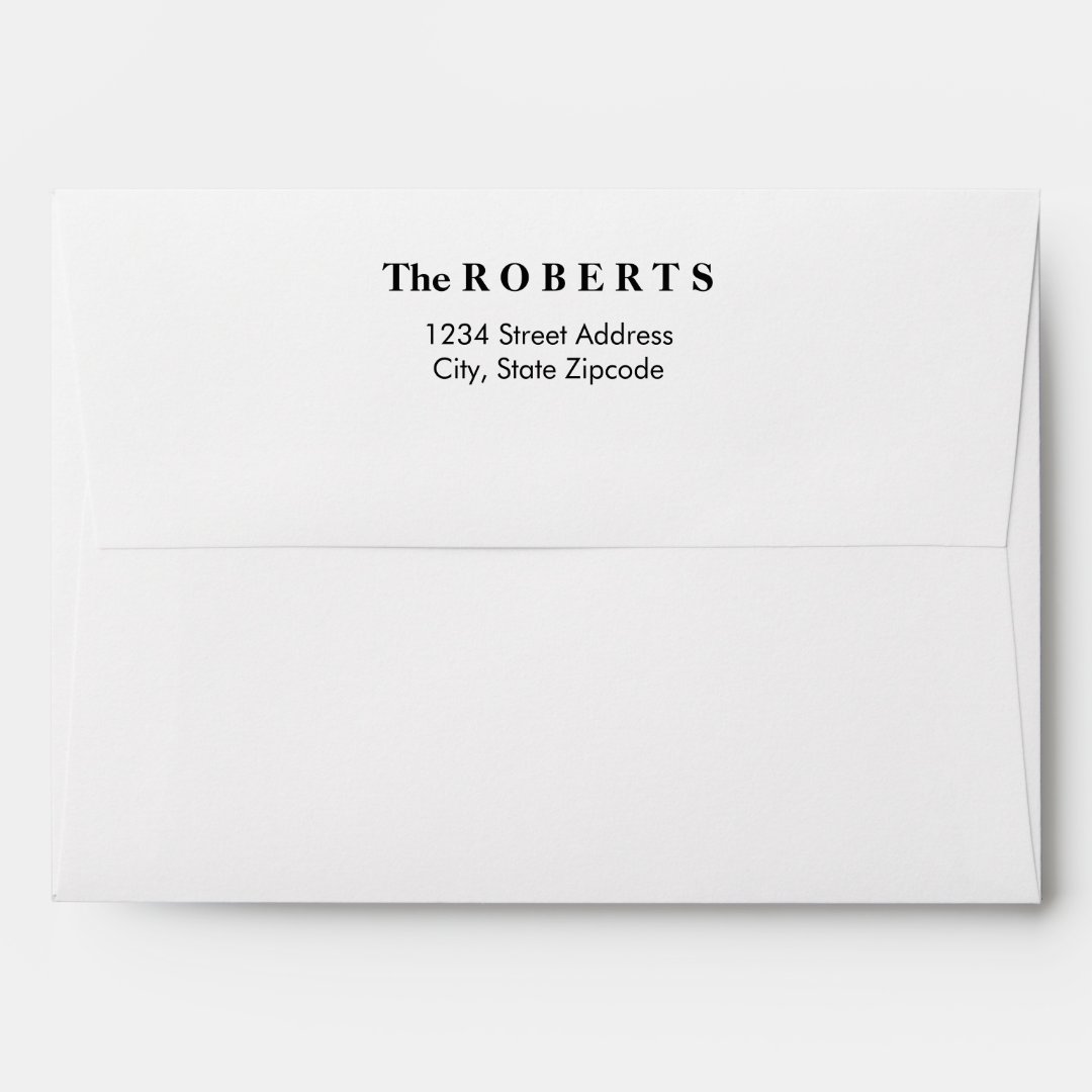 Classic Mailing Envelopes with Return Address | Zazzle