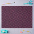 Classic Maroon Velvet Argyle Pattern Luxury Tissue Paper | Zazzle