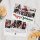 Classic Merry Christmas Year In Review Ten Photo Holiday Card | Zazzle