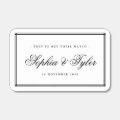 Classic Met Their Match Black and White Wedding | Zazzle