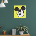 Classic Mickey | Angry Head Poster | Zazzle