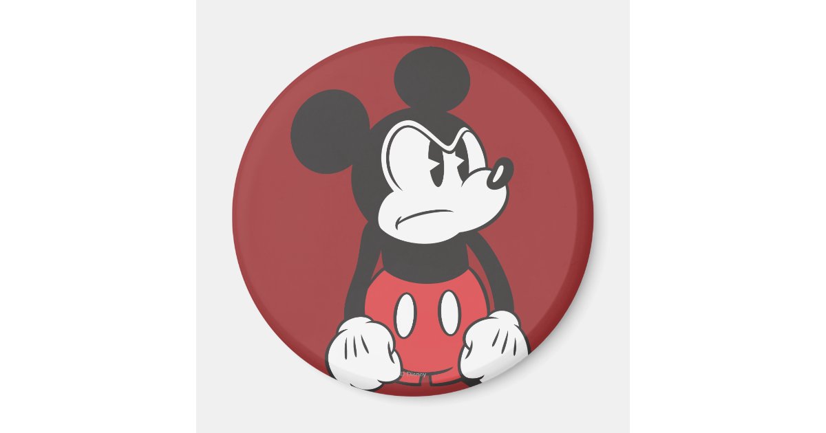Classic Mickey | Angry Pose Magnet | Zazzle