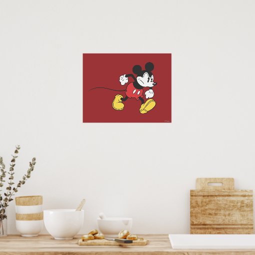 Classic Mickey | Angry Poster | Zazzle
