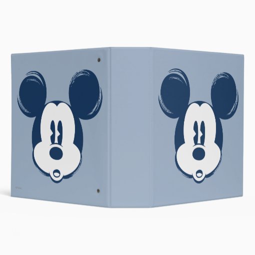 Classic Mickey | Blue Head Binder | Zazzle