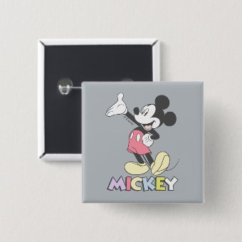 Classic Mickey Button | Zazzle