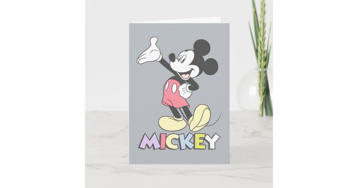 Classic Mickey Card | Zazzle