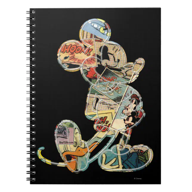 Classic Mickey | Comic Silhouette Notebook | Zazzle
