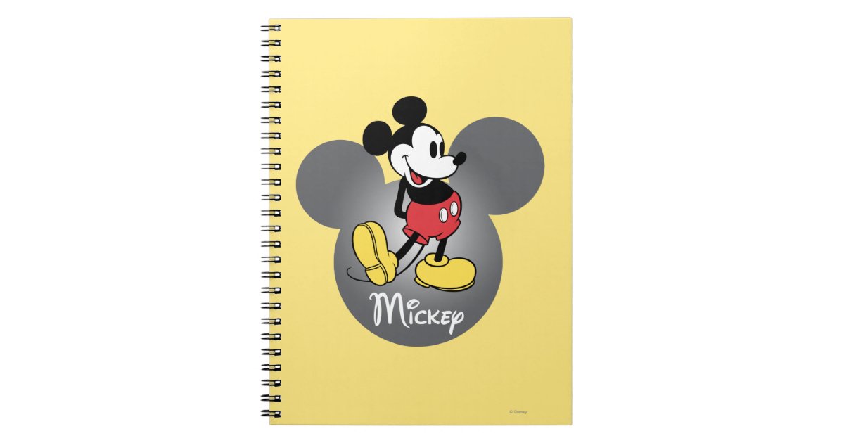 Classic Mickey | Head Icon Notebook | Zazzle
