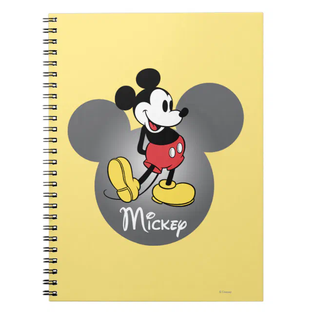 Classic Mickey | Head Icon Notebook | Zazzle