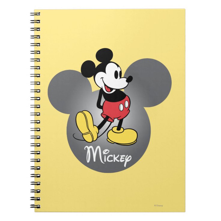 Classic Mickey | Head Icon Notebook | Zazzle