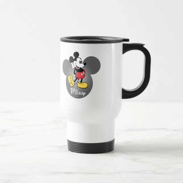 Classic Mickey | Head Icon Travel Mug | Zazzle