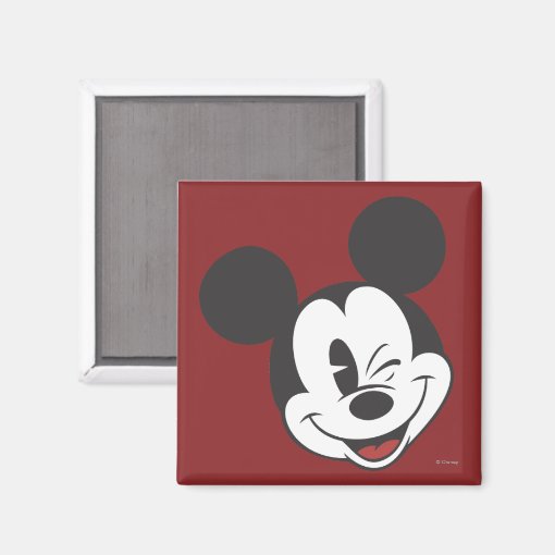 Classic Mickey | Head Tilt Wink Magnet | Zazzle
