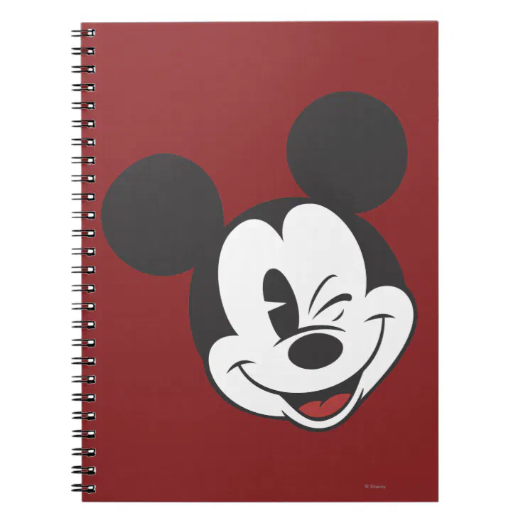 Classic Mickey | Head Tilt Wink Notebook | Zazzle