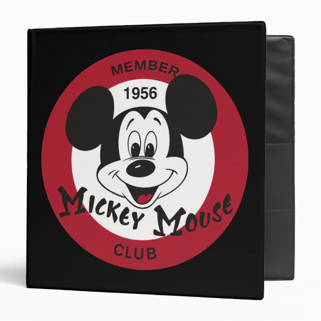 Classic Mickey | Mickey Mouse Club 3 Ring Binder | Zazzle