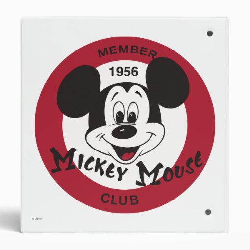 Classic Mickey | Mickey Mouse Club 3 Ring Binder | Zazzle