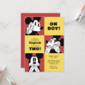 Classic Mickey Mouse Colorblock Birthday Invitation | Zazzle