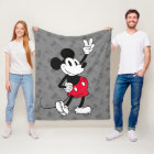 Classic Mickey Fleece Blanket | Zazzle.com