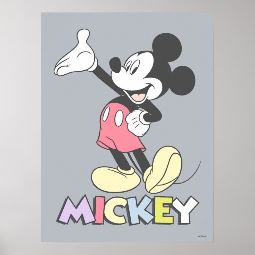 Classic Mickey Poster | Zazzle
